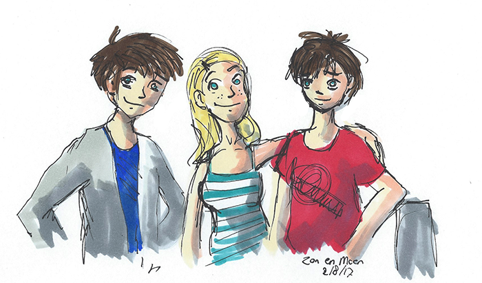 Blogtour – Het Eos-project – Fanart - Zon en Maan